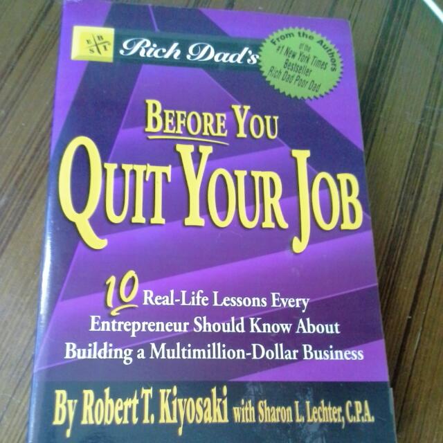 Before You Quit Your Job Rich Dad Poor Dad Series Hobbies And Toys