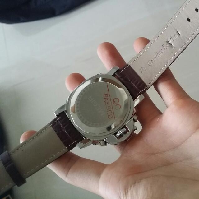 Megia Luxury Watch. Genuine Brown Leather Strap. Brand New., Mobile ...