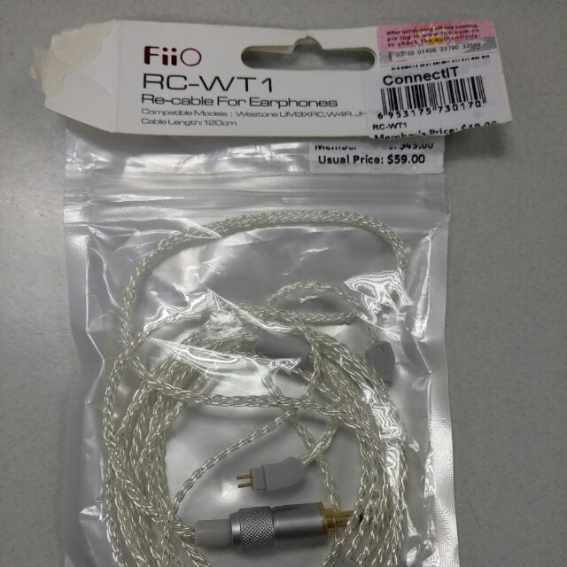 Fiio RC-WT1 Cable - TF10, Computers & Tech, Parts & Accessories, Cables ...