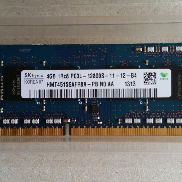 SK Hynix 4GB DDR3 Ram (2 pieces) , Computers & Tech, Parts & Accessories, Networking on Carousell
