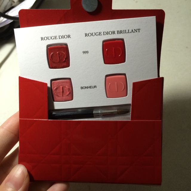 dior Four Color Lipstick Sample, Beauty & Personal Care, Face, Face ...