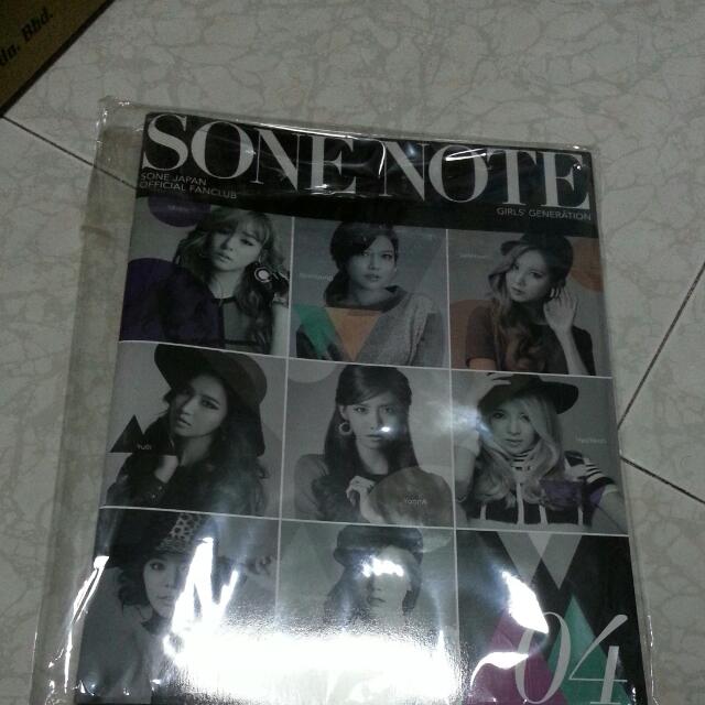 Snsd Sone Note Vol 4, Hobbies & Toys, Memorabilia & Collectibles, K-Wave on Carousell