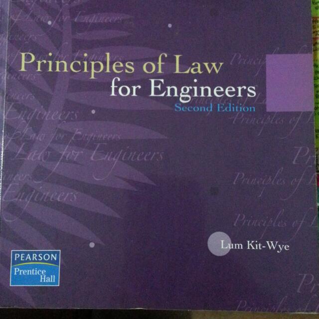 Principles Of Law For Engineers, Hobbies & Toys, Books & Magazines ...