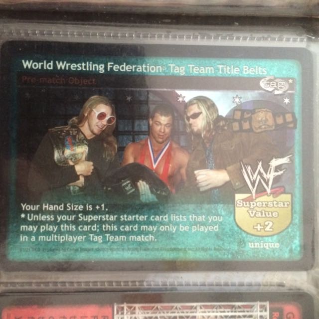 WWF Tag Team Title, Hobbies & Toys, Toys & Games on Carousell