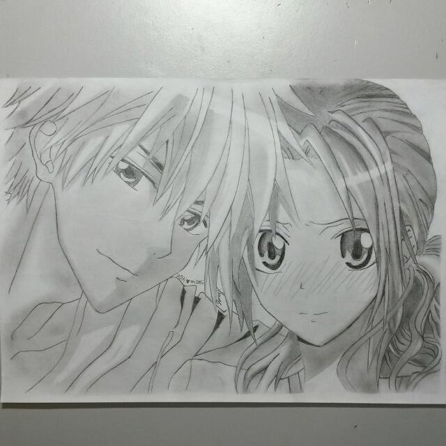 Hand Drawn Anime Characters, Hobbies & Toys, Stationery & Craft ...