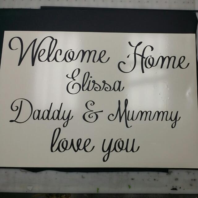 Wall Sticker welcome Guests word, Hobbies & Toys, Stationery & Craft ...