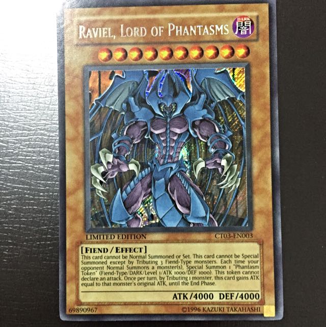 YuGiOh! Raviel, Lord Of Phantasma, Hobbies & Toys, Toys & Games on ...