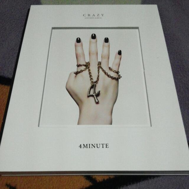 4Minute Crazy Signed Album With Gayeon Photo card, Hobbies & Toys ...