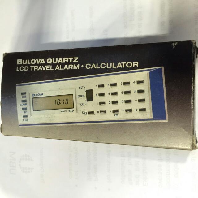 Vintage Bulova Quartz LCD Travel Alarm & Calculator, Hobbies & Toys ...