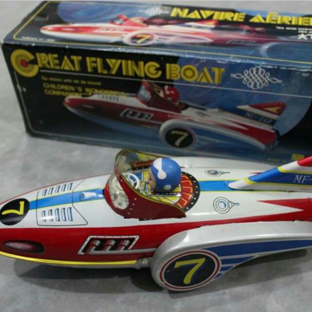vintage Flying Boat Friction Tin Toy, Hobbies & Toys, Memorabilia ...