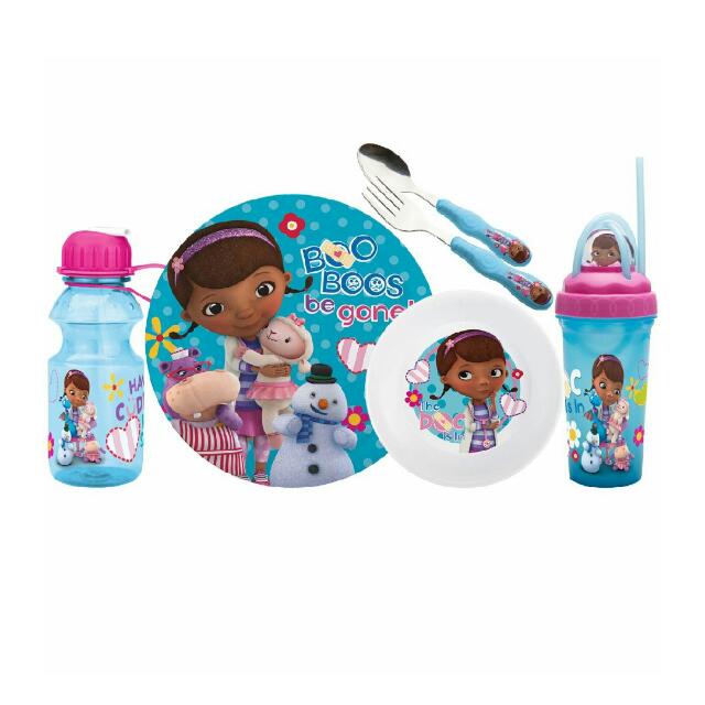 **Ready Stock** ZAK Designs Disney 6-pieces Mealtime Set, Minnie Mouse/Sofia The First/Doc Mc ...