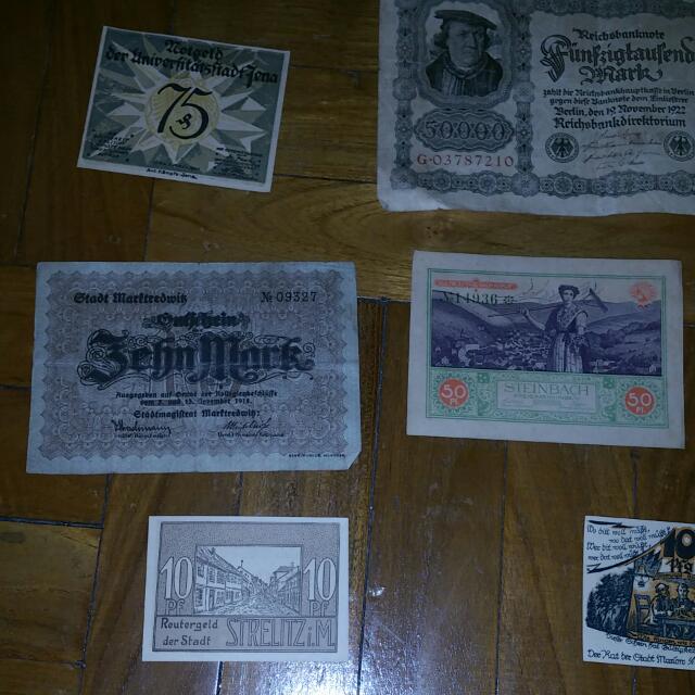 old german notes. ranging from late 1800s to late 1920s., Hobbies ...