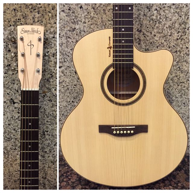 Simon & Patrick Luthier Amber Trail CW Mini Jumbo SG T35 Electric ...