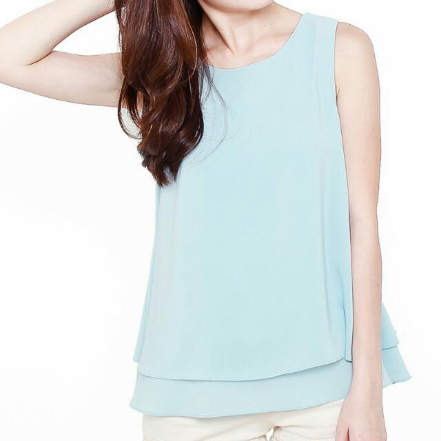 All Would Envy Powder Blue Blouse, Women's Fashion, Tops, Blouses on ...