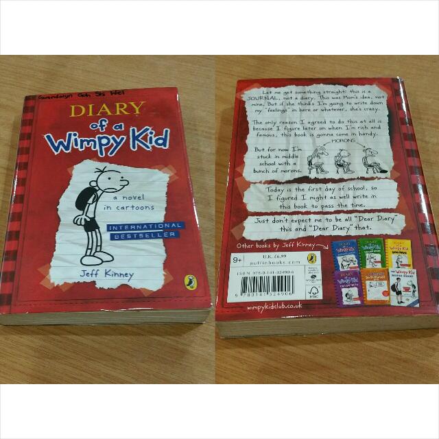 Diary of a Wimpy Kid by Jeff Kinney, Hobbies & Toys, Books & Magazines ...