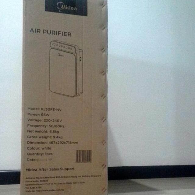 Midea Air Purifier KJ30FE-NV, TV & Home Appliances, Air Conditioners & Heating on Carousell