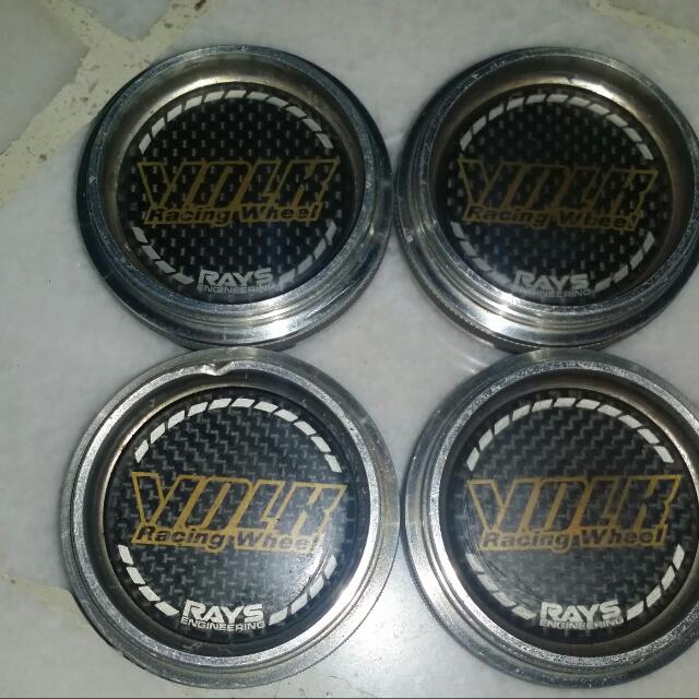 Original Volk Racing Wheel rims centre caps covers CE28N TE37 enkei ...