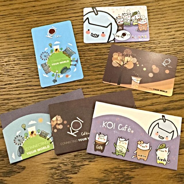 3 Limited Edition KOI Cafe Singapore Cards Set $25 In Value, Women's ...