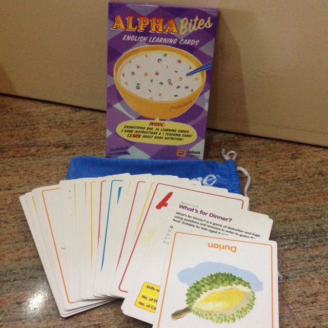 Alpha Bites English Learning Cards, Hobbies & Toys, Toys & Games on ...