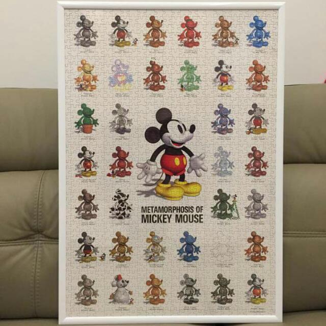 Brand New!Metamorphosis Of Mickey Mouse Puzzle With Frame. (Completed ...