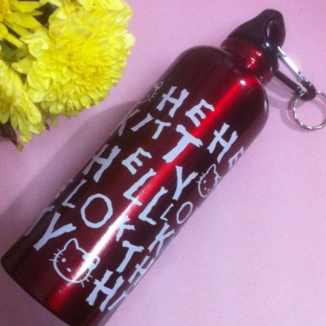 Hello Kitty Metal Water Bottle 1, Women's Fashion, Bags & Wallets ...