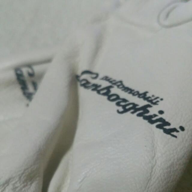 Authentic Automobili Lamborghini Leather Gloves, Sports Equipment ...