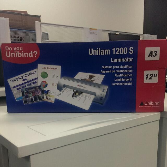 Unilam 1200 S Laminator, Computers & Tech, Parts & Accessories ...