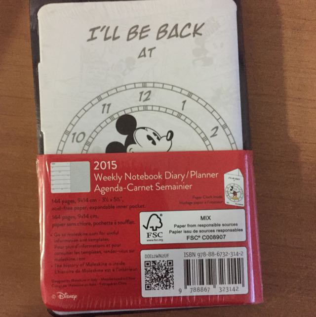 Moleskine Disney Mickey Mouse Planner, Luxury on Carousell
