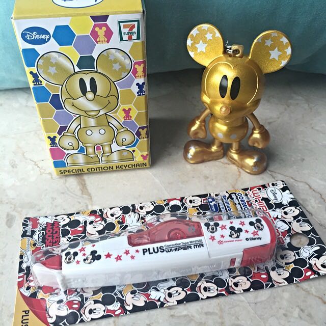 BN Gold Mickey Mouse 7-11 Special Limited Edition Keychain + PLUS ...