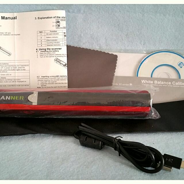 SCANNER Handy Scanner (Red Color), Computers & Tech, Parts ...