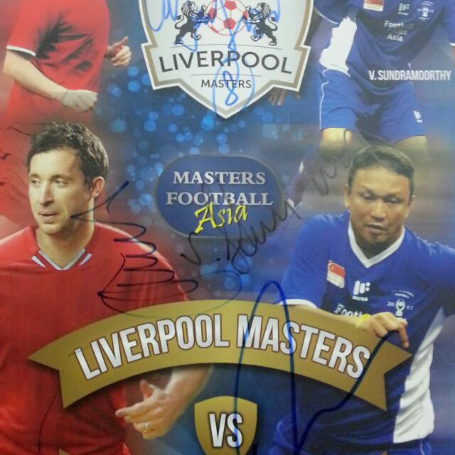 Signed Liverpool Masters Vs Singapore Masters Program Book., Sports ...