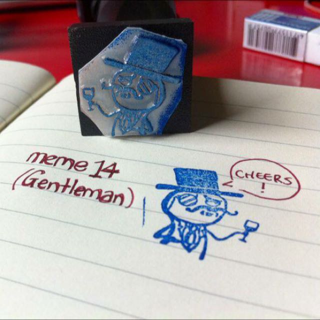 Gentleman Meme Rubber Stamp/Chop, Everything Else on Carousell