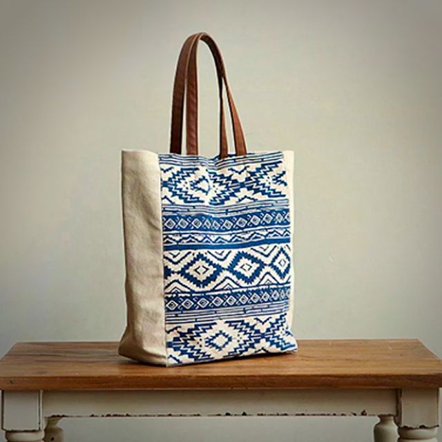 Aztec/ Tribal/ Bohemian/ Baroque Canvas Tote Bag, Women's Fashion, Bags ...