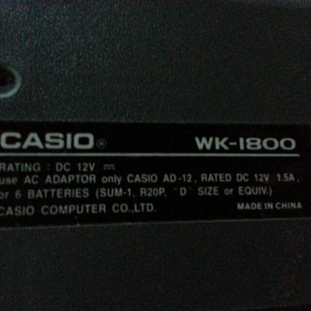 Casio WK 1800 Keyboard/Piano, Hobbies & Toys, Music & Media, Musical ...