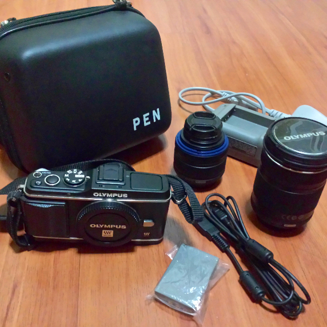 Olympus PEN E-P3 BLACK, Photography, Cameras on Carousell