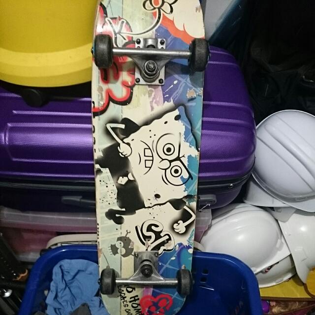 Spongebob Design Skateboard, Sports Equipment, Sports & Games, Skates ...
