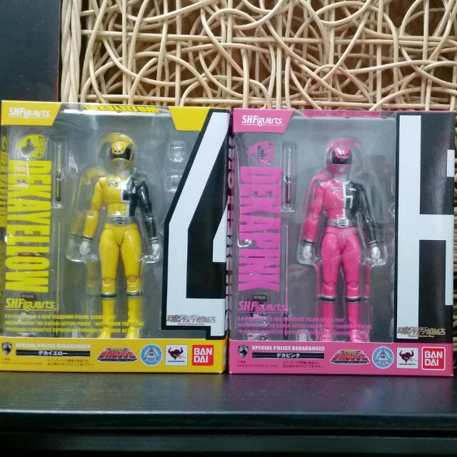 SHF DEKAYELLOW YELLOW RANGER FIGUARTS DEKA MMPR MIGHTY MORPHIN POWER ...