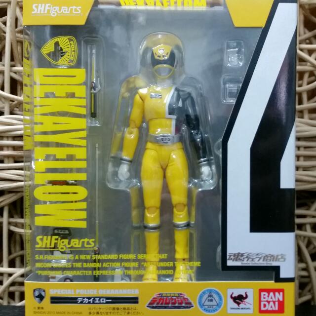 SHF DEKAYELLOW YELLOW RANGER FIGUARTS DEKA MMPR MIGHTY MORPHIN POWER ...