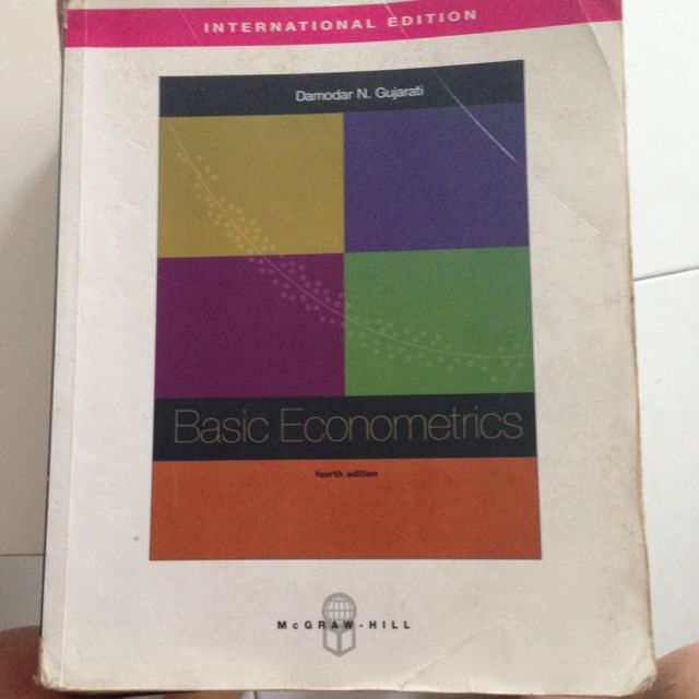 Basic Econometrics Textbook Hobbies And Toys Books And Magazines