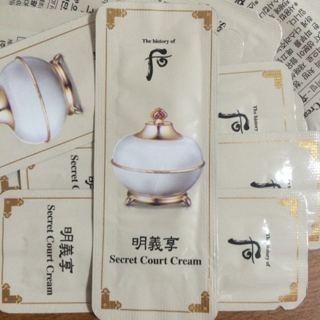 History Of Whoo Secret Court Cream 1ml, Beauty & Personal Care, Face ...