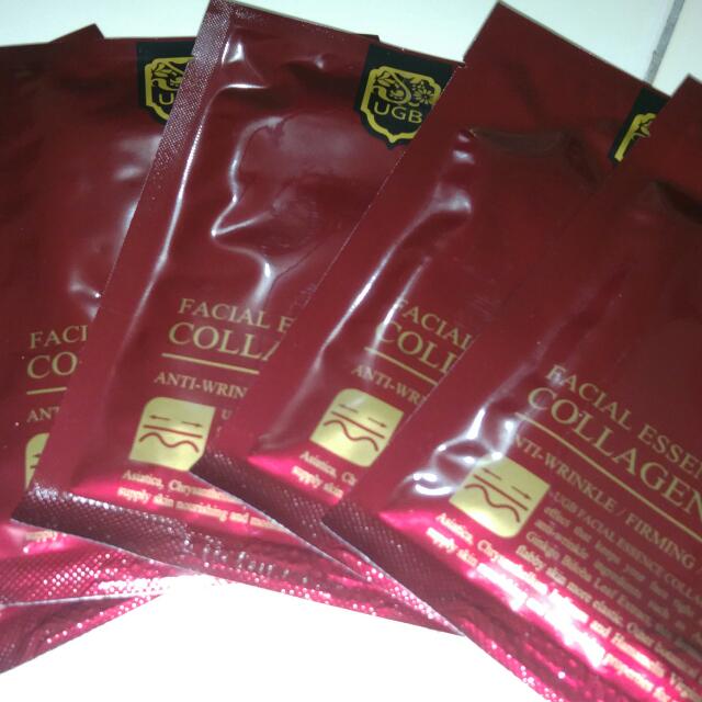 UGB Facial Essense Collagen Mask, Health & Nutrition, Face Masks & Face ...