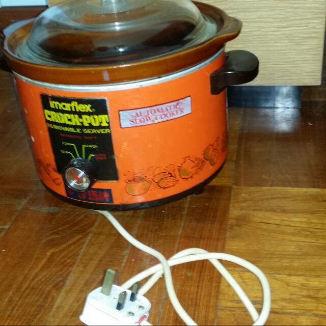 Imarflex Crock Pot Slow Cooker, TV & Home Appliances, Kitchen ...