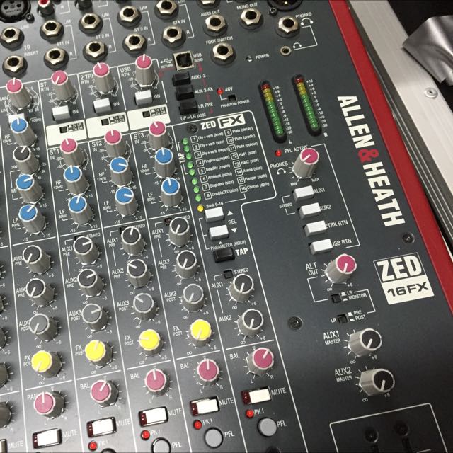ALLEN & HEATH Mixer Board - ZED-16FX ( Pre-owned ), Hobbies & Toys ...