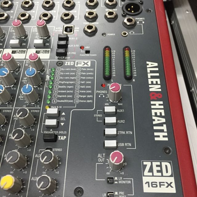 ALLEN & HEATH Mixer Board - ZED-16FX ( Pre-owned ), Hobbies & Toys ...