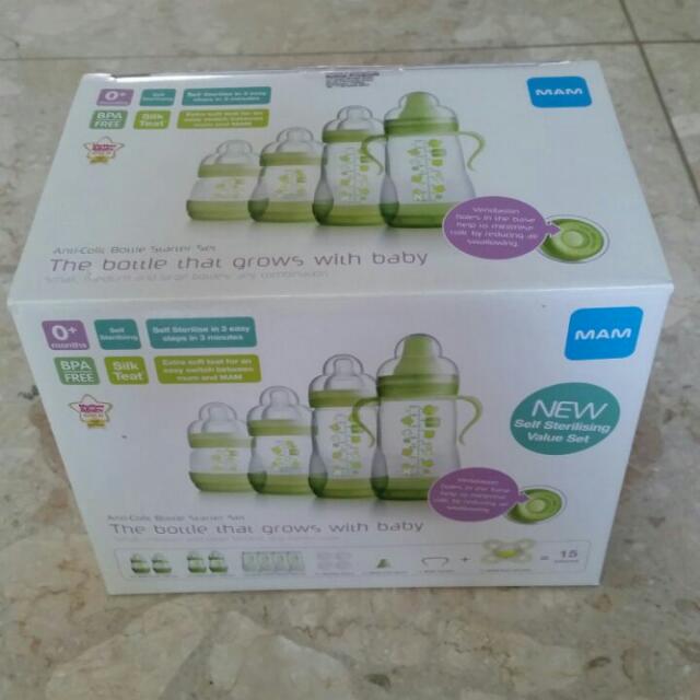 MAM bottle set, Babies & Kids, Nursing & Feeding, Breastfeeding ...