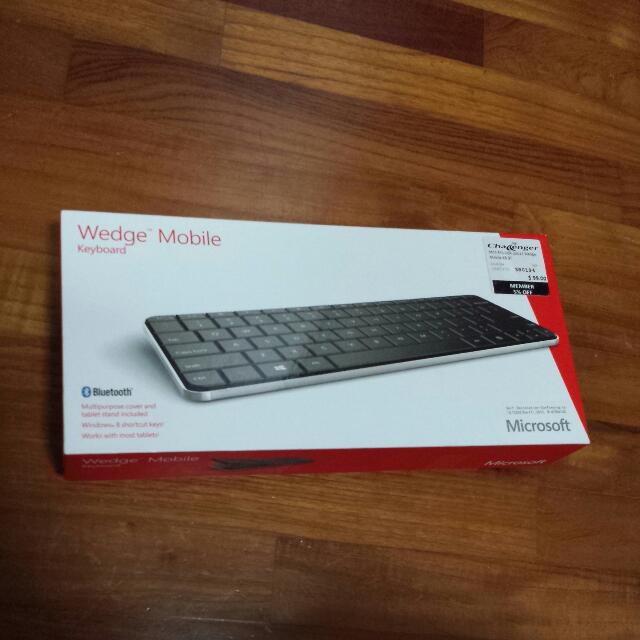 Microsoft WEDGE mobile Bluetooth Keyboard, Computers & Tech, Parts ...
