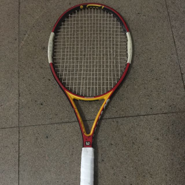 Wilson Tennis Racquet N Code 95, Sports Equipment, Sports & Games ...