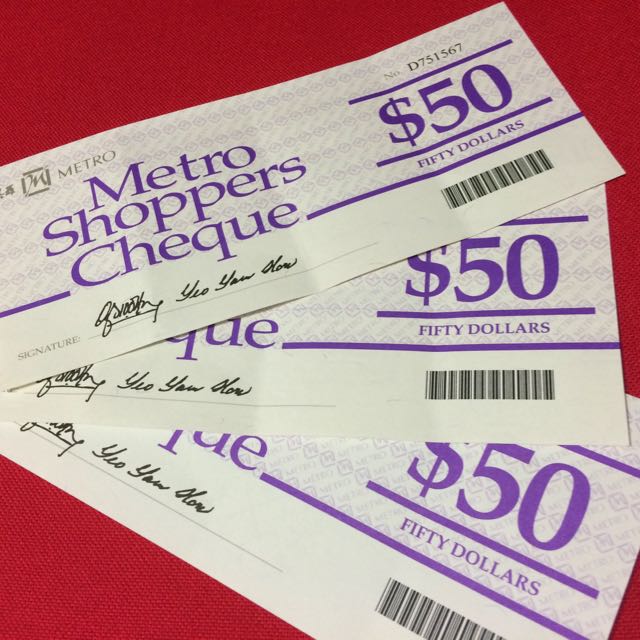 $150 Metro Voucher, Tickets & Vouchers, Vouchers on Carousell
