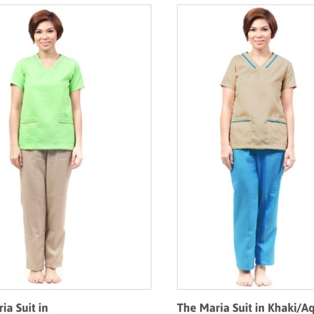 maid uniform/ Nurse Uniform/nanny / helper uniform/ scrub suit/, Women ...