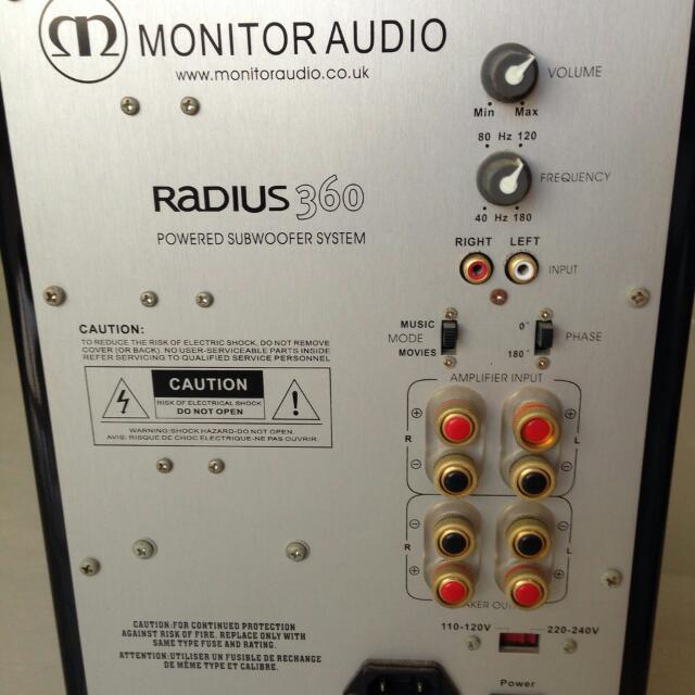 Monitor Audio Radius 360 Active Sub Woofer, Mobile Phones & Gadgets ...